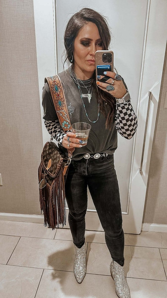 Checkmate Sheer Top - The Bevel Label